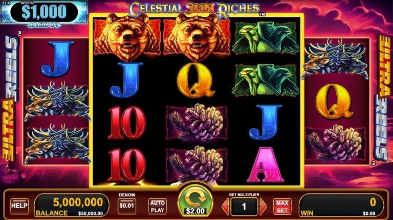 Celestial Sun Riches Slot Review | Konami | 2023