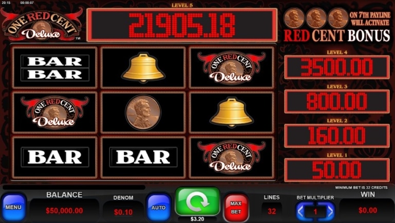 One Red Cent Deluxe Slot Review | Everi | 2023